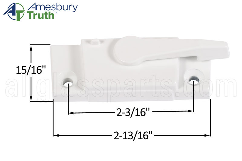 Cam Lock Truth Hardware A09200599WC White | All Glass Parts