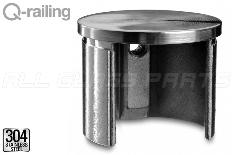 Round Cap Rail End Cap | All Glass Parts
