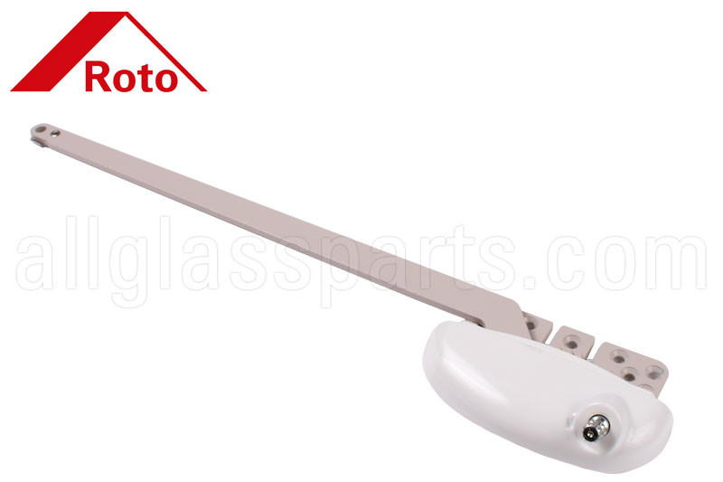 Single Arm Casement Window Operator White 9-1/2'' Arm