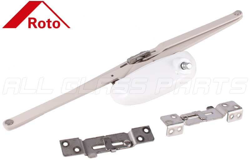 Awning Window Operator White w Tracks | All Glass Parts