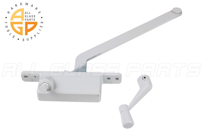 Casement Window Operator 9'' Arm White | All Glass Parts