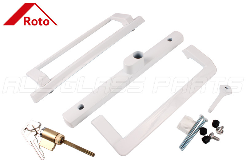 Sliding Patio Door Handle Roto White | All Glass Parts