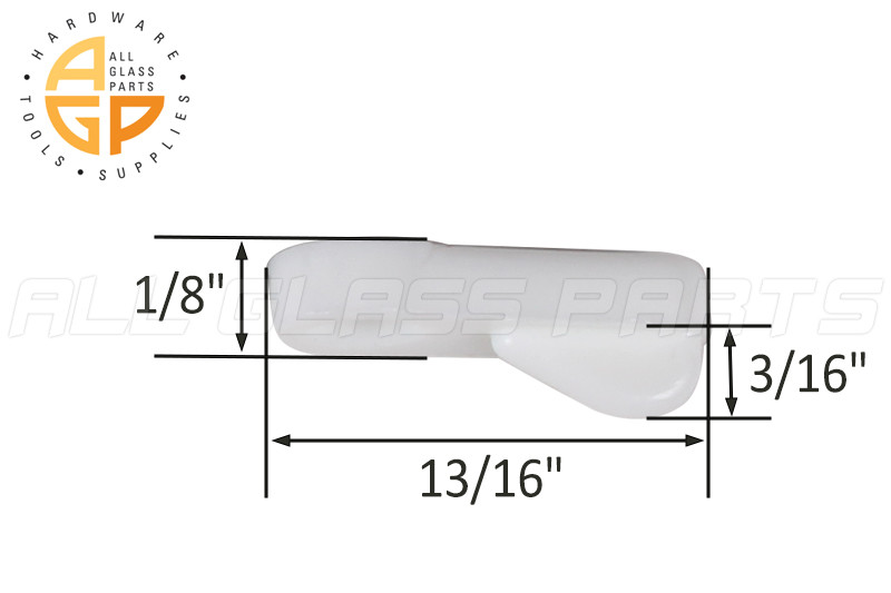Screen Clip Flush Plastic White | All Glass Parts