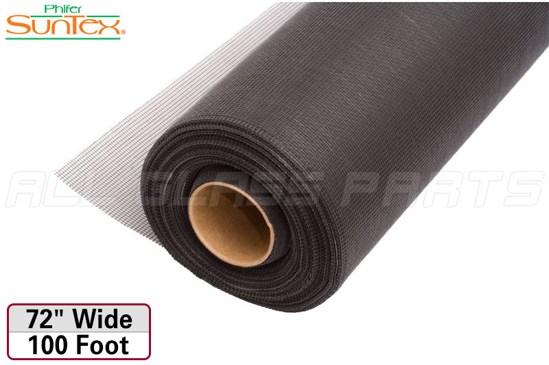 Suntex 80 Screen 72" x 100' Black | All Glass Parts