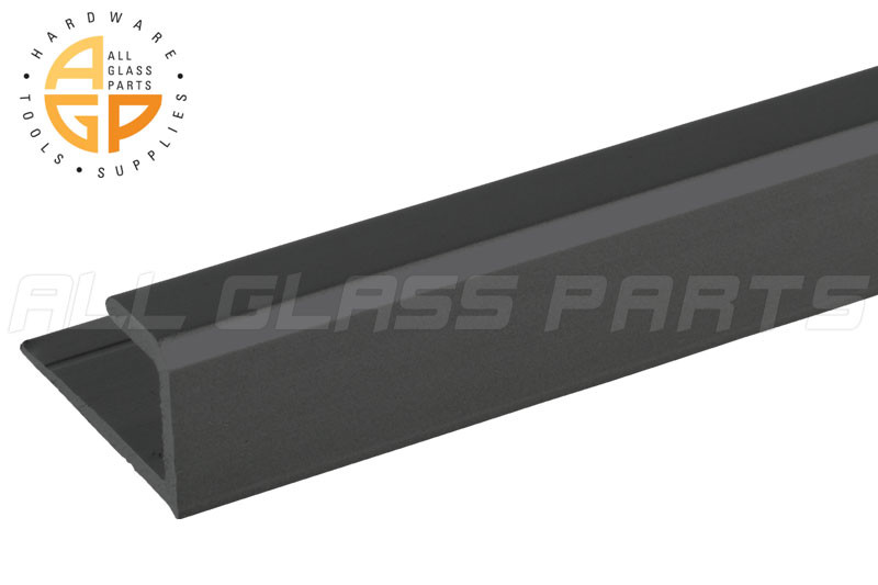 J-Bar Bottom Mirror Mounting Channel Matte Black