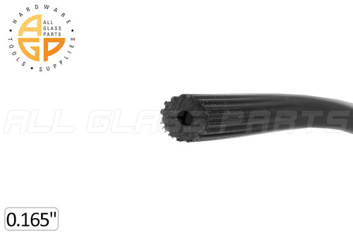 Rubber Screen Spline .165" Black | All Glass Parts