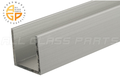 U-Channel 3/4" x 3/4" Clear Anodized | All Glass Parts