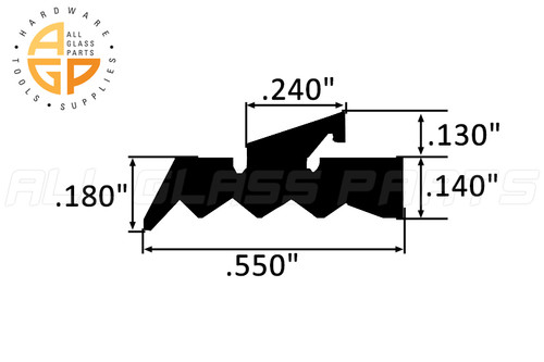 Rubber Spline 17/32'' Width | All Glass Parts