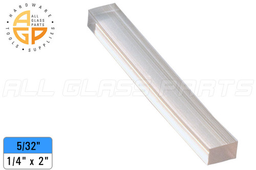 Clear Setting Block 1/4" wide x 2" long 5/32'' Thick
