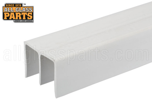 Top Track 1 1/4"x7/8" White | All Glass Parts