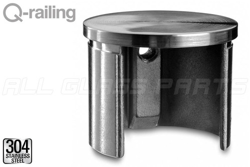 Round Cap Rail End Cap | All Glass Parts
