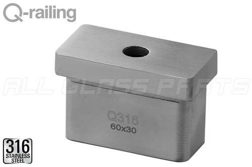 Square Line End Fitting 2.36" x 1.18" 60mmx30mm