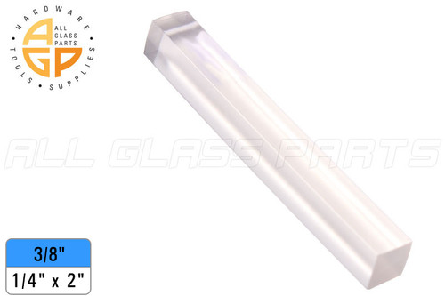 Clear Setting Block 1/4" wide x 2" long 3/8'' Thick