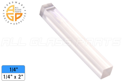 Clear Setting Block 1/4" wide x 2" long 1/4'' Thick