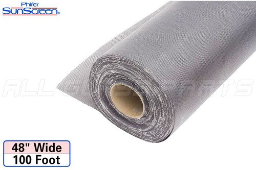 Solar Screen Cloth 100' Roll Grey | All Glass Parts