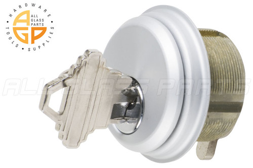 Commercial Door Cylinder Standard Size Satin Aluminum