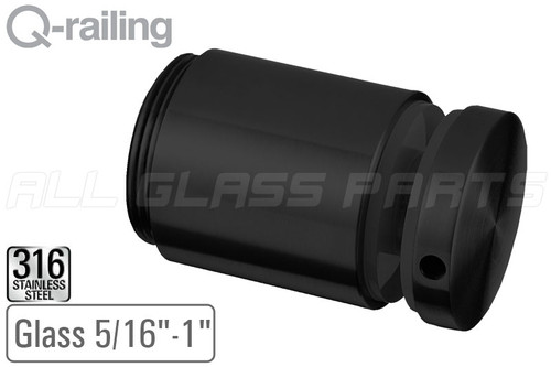 Easy Glass Adapter Matte Black Adjustable Glass 5/16" - 1"