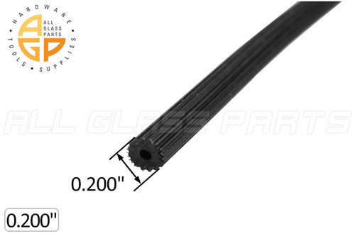 Rubber Screen Spline .200" Black | All Glass Parts