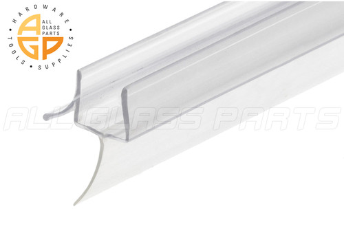 Clear Bottom Rail With Translucent Wipe 86" for 10MM