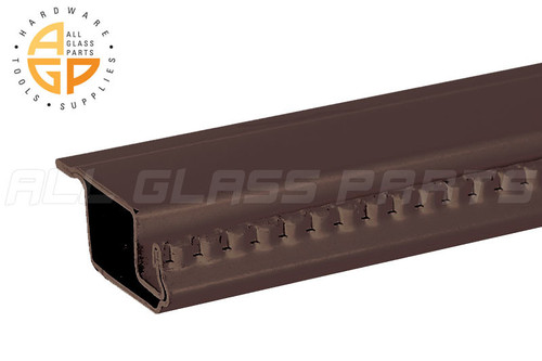 3/8" Flanged Window Screen Framing Brown 98"