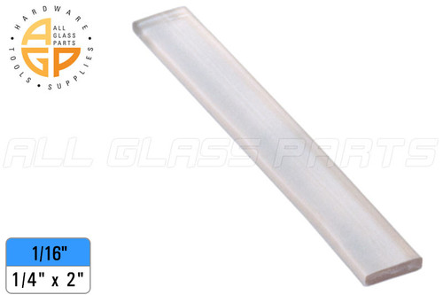 Clear Setting Block 1/4" wide x 2" long 1/16'' Thick