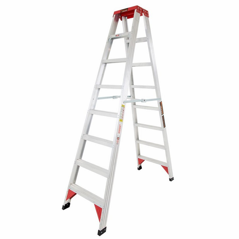 Renegade RISTEP8 - Aluminum Double Side Step Ladder 8ft - Toolmart