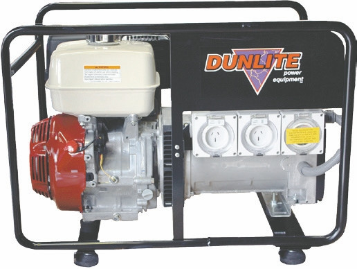 Dunlite DGUH7S-2-RCD2 - Generator 8kVA with Rcd Outlets Honda Petrol ...