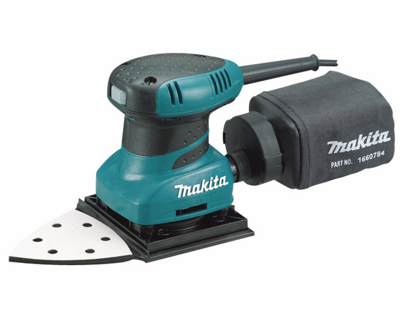 Makita BO4565K - Palm Sander 200W Triangular Base Kitbox - Toolmart