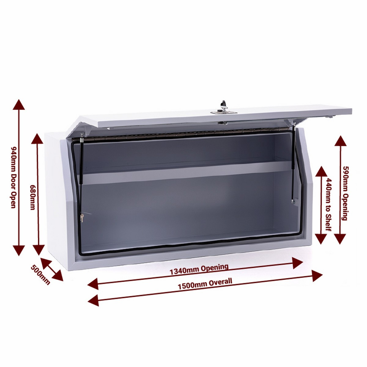 Renegade RISUBFD1500-3PLS - 1500mm Full Concealed Door 3PLS Steel Ute ...