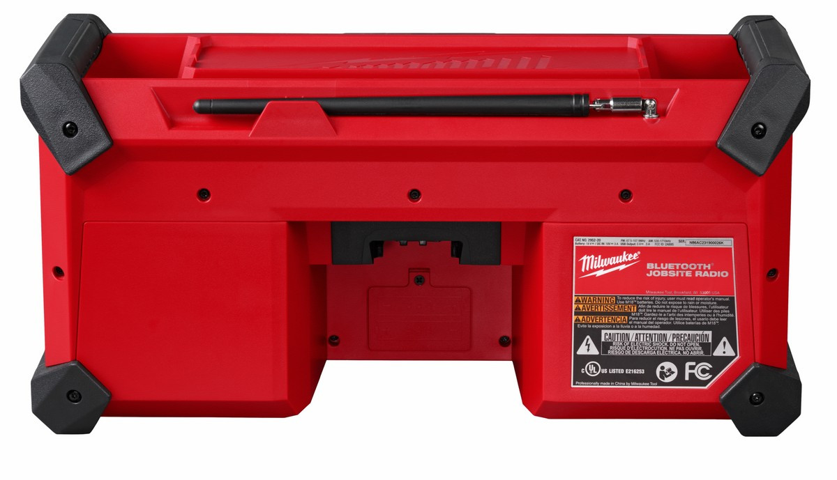 Milwaukee M18JSRDAB20 - 18V Bluetooth Jobsite Radio DAB+ (Tool Only ...