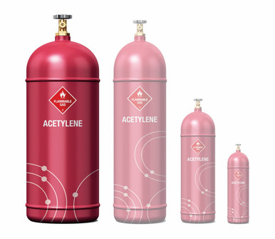 WA Gases CYLG-ACET-FULL - Acetylene Gas - G Size - Full - Toolmart
