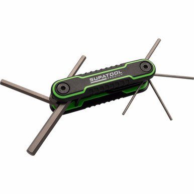 Supatool Premium STP5101 - Folding Hex Key Set 9 Piece Imperial - Toolmart