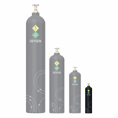 WA Gases CYLC-OXYGEN-FULL - Oxygen Gas - C Size - Full - Toolmart