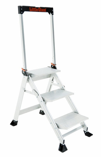 Little Giant 11903-440 - Step Ladder 3 Step With Bar 150kg Rated ...