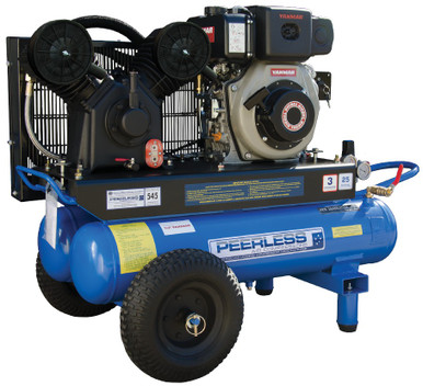 Peerless PV25D - Diesel Compressor Twin Tank 65L - Toolmart