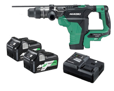 HiKOKI DH36DMA(HAZ) - 36V Brushless SDS Max Rotary Hammer Kit (2 x 8.0 ...