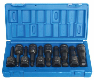 Action 6482N1001 - Impact Socket Set In-Hex 1/2" Drive 10 Piece Metric ...