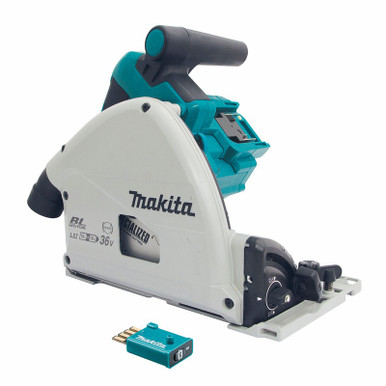 Makita DSP601ZJU - 36V (18Vx2) Brushless AWS 165mm Plunge Cut Saw (Tool ...