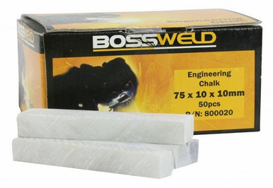 Bossweld 800020 - Engineers Chalk 75x10x10mm 50 Pack - Toolmart