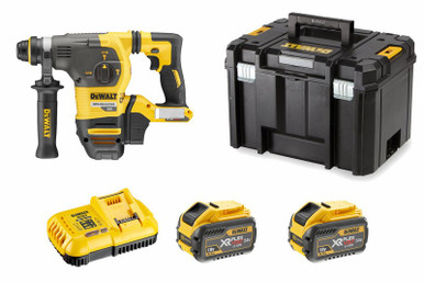 Dewalt DCH333X2-XE - 54V Flexvolt Brushless 3-Mode SDS+ Rotary Hammer ...