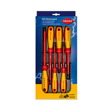 Knipex 002012V01 - Screwdriver Set - 1000V 6 Piece - Toolmart