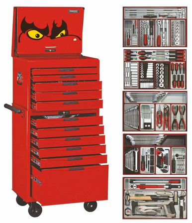 Teng TCMM353 - Mega Tool Kit - 353 Piece Metric/AF Red - Toolmart