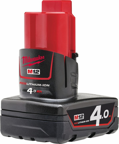 Milwaukee M12B4 - 12V 4.0Ah Battery - Toolmart