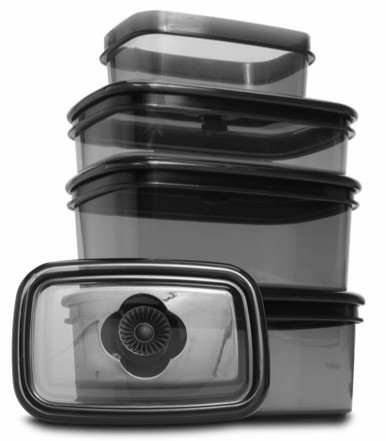 Rugged RX11L004BK - Reusable Crib Containers - 4 Piece Black - Toolmart