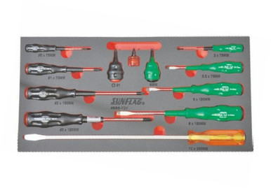 Sunflag 888-12V - Screwdriver Set - 12 Piece - Toolmart