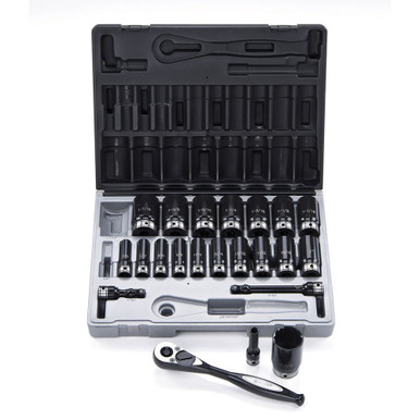 Dual Action 17242201 - Socket Set Thinwall 1/2" Drive 12-Point 22 Piece ...
