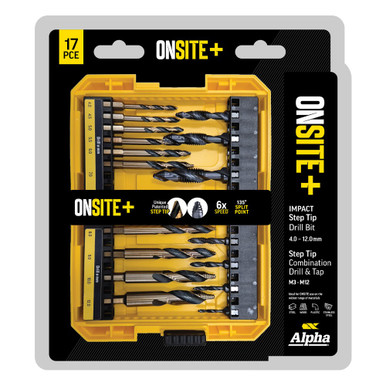 Alpha SM17DTST - Impact Step Tip Drill Bit & Step Tip Combination Drill ...