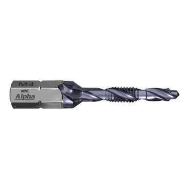 Alpha DTSTM040 - Step Tip Combination Drill & Tap - M4 x 0.7mm ONSITE+ ...