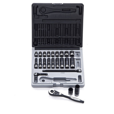 Dual Action 16042301 - Socket Set 1/4" Drive 12-Point - 23 Piece ...