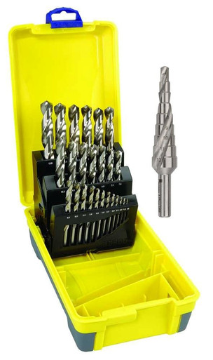 Bordo 2007-M3-SDM1 - Drill Bit Set - 25 Piece Metric Bright + 4-12mm ...